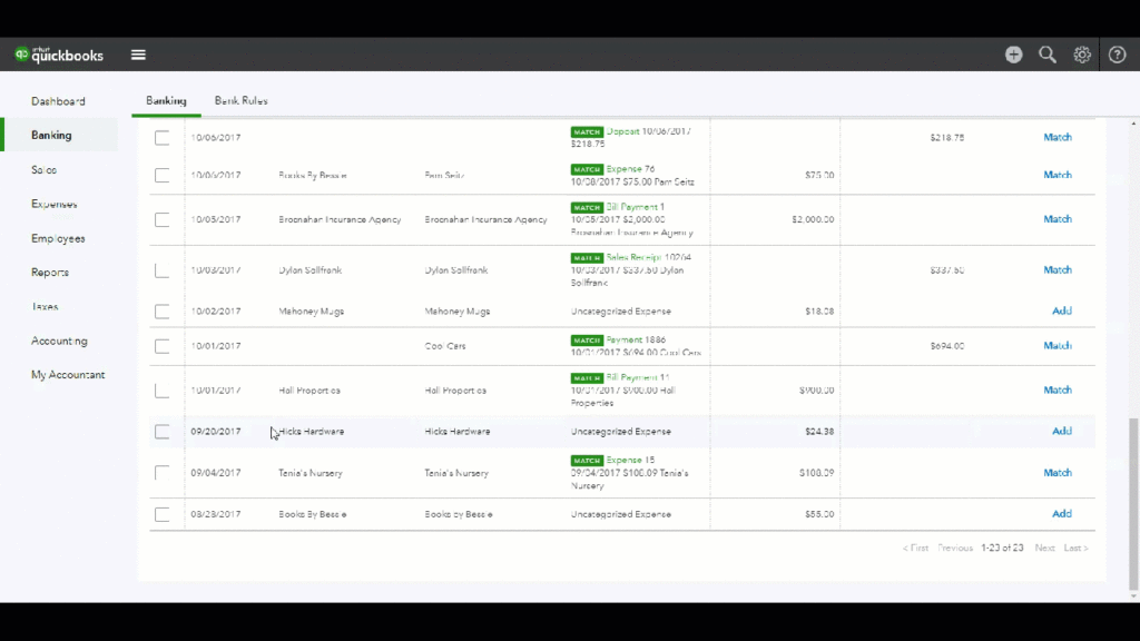 5 errors to absolutely avoid with banking transactions in QBO - 5 ...