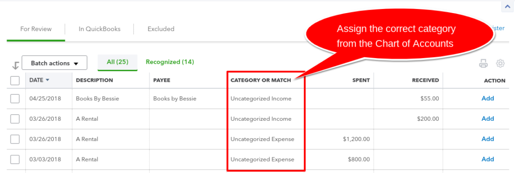 How to fix Uncategorized Income and Expenses in QuickBooks Online - 5 ...