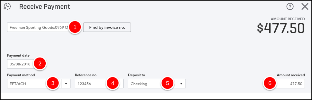 How to Enter Customer Payments and Deposits in QuickBooks Online