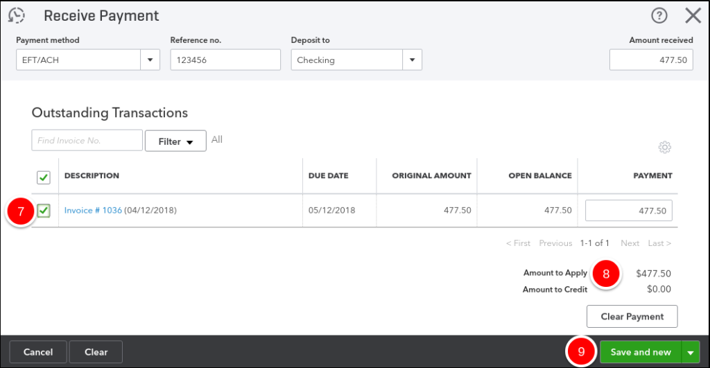How to Enter Customer Payments and Deposits in QuickBooks Online